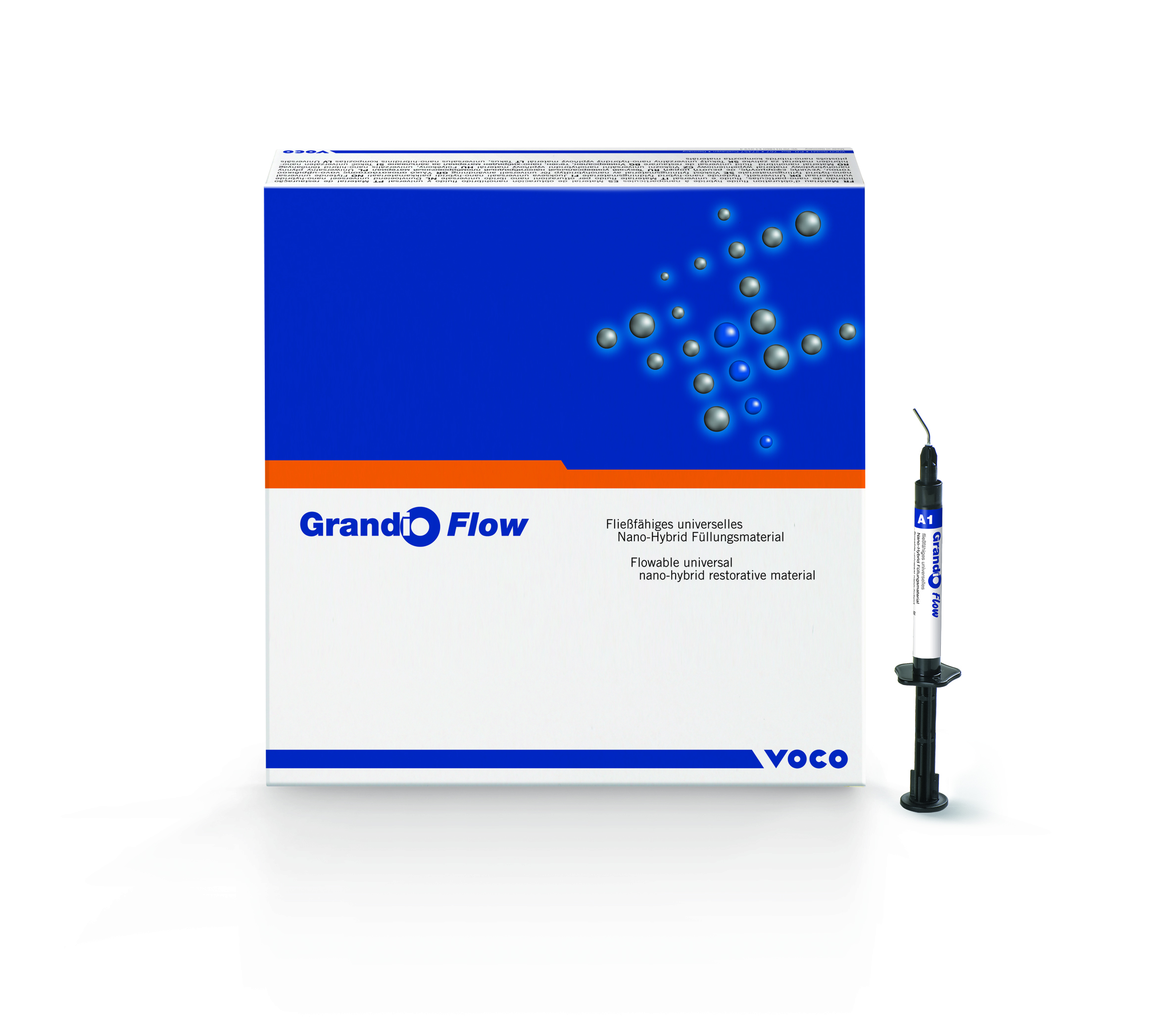 Grandio Flow D2, 2x2 g i spruta Gama