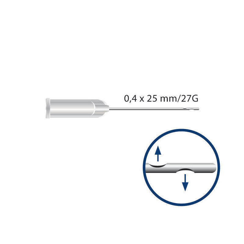Miraject Endotec Duo spolkanyl 27 G, 0,4 x 25 mm Grå Gama