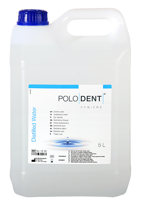 PoloDent Destillerat vatten, 5 liter Gama