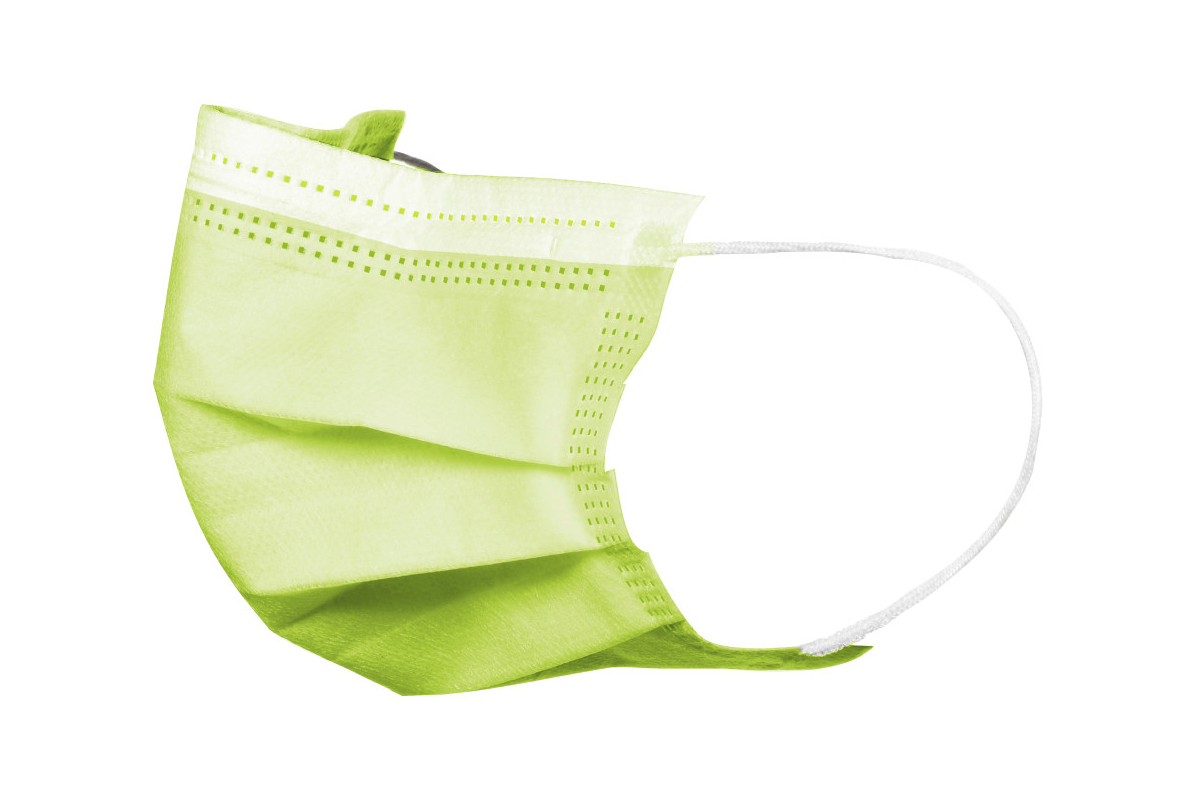 Colorline Top Mask Ultrasafe munskydd limegrön, 50 st Gama