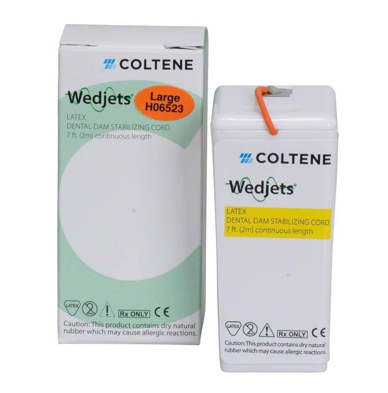 Wedjets kofferdamtråd, large orange, Hygenic, 210 cm Gama