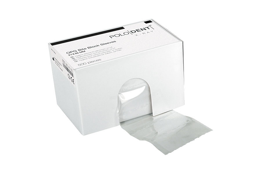PoloDent OPG Bite Block Sleeves strl 1 21x46 mm, 500 st Gama