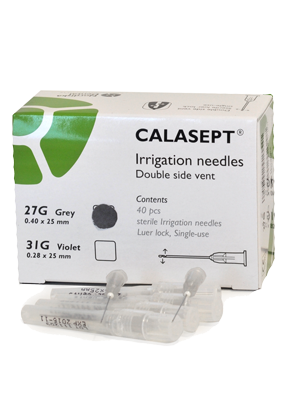 Calasept irrigation needle 27G grå, 25 st Gama